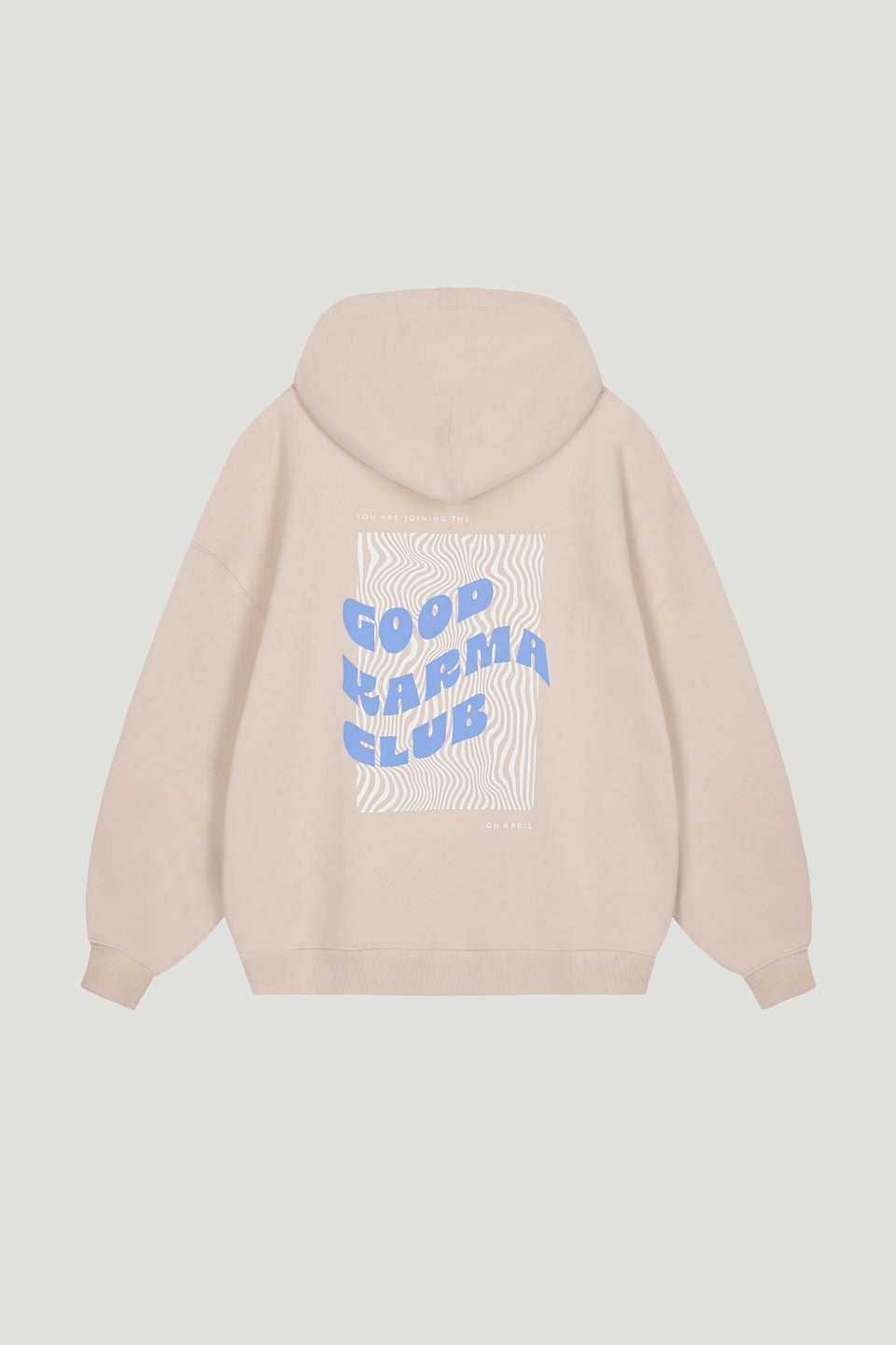 Zipper Hoodie Good Karma Club Cappuccino