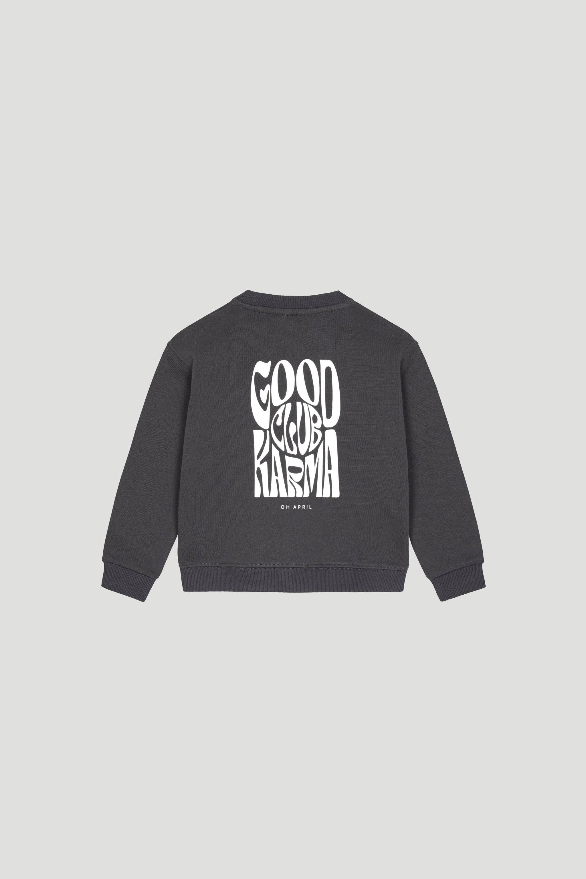 Kids Sweater Good Karma Club Anthracite